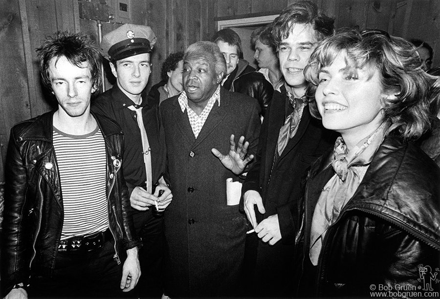 (L-R) Topper Headon and Joe Strummer of The Clash, Al Fields, David ...