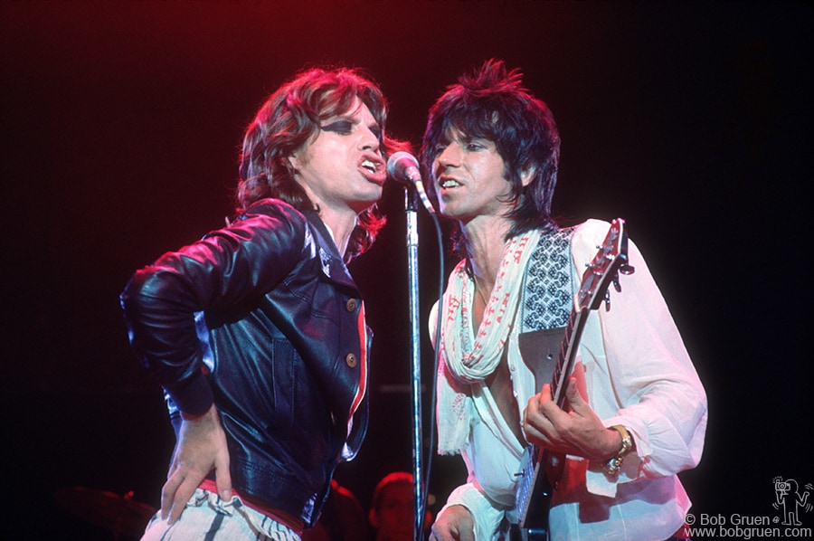 Mick Jagger And Keith Richards La 1975