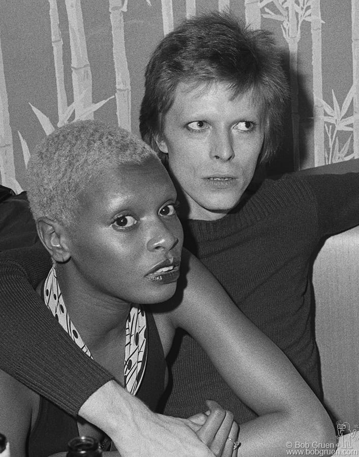 Ava Cherry and David Bowie at Shun Lee Palace, NYC. April 20, 1974 ...